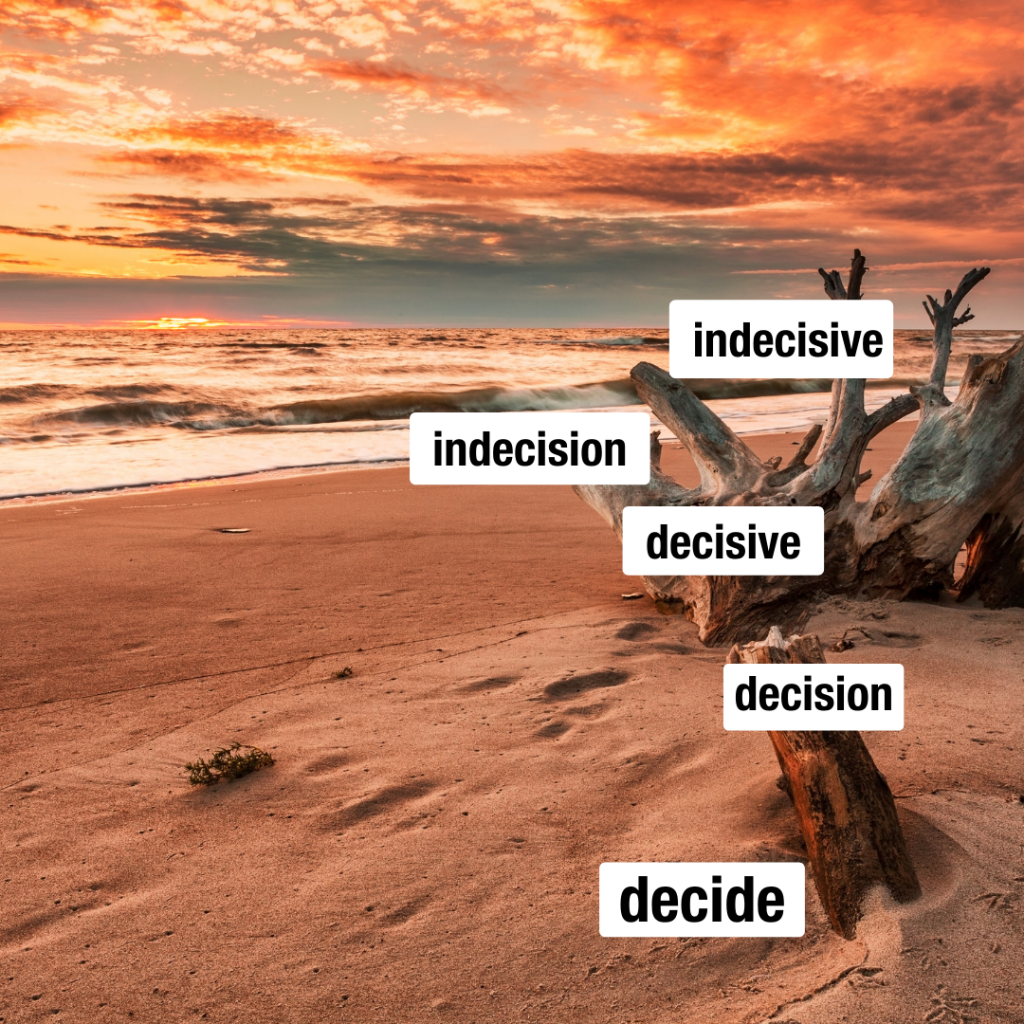 A família do verbo Decide - English for Life - Ana Calha